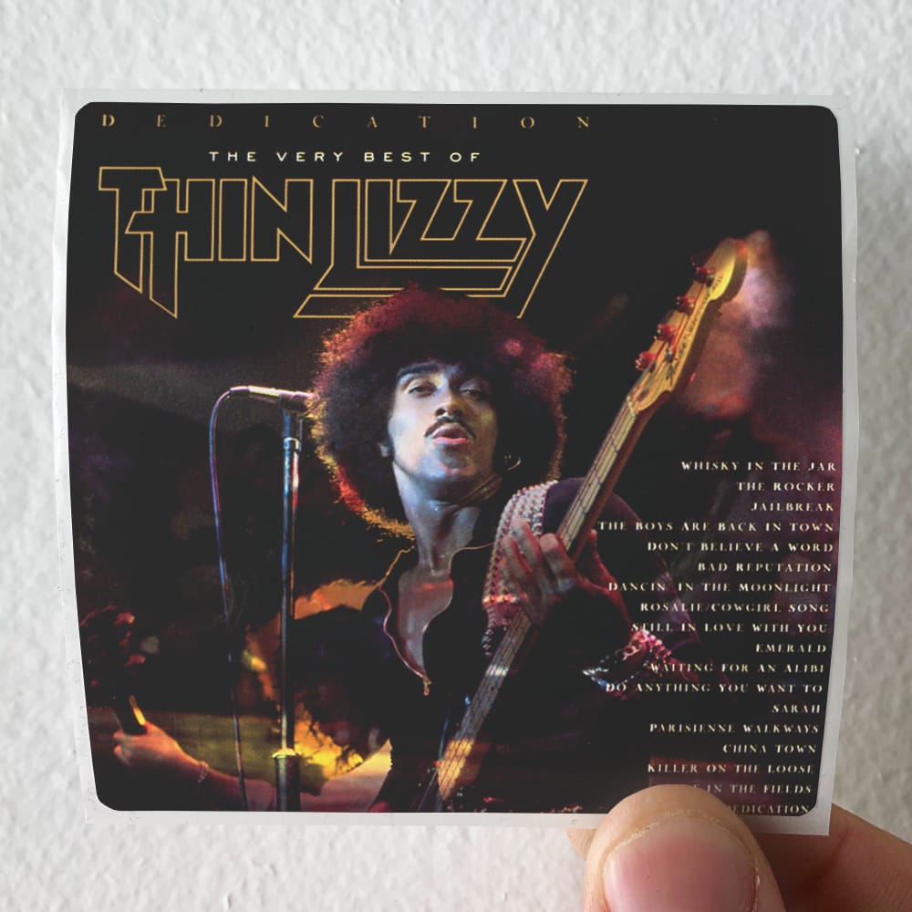 Thin Lizzy Dedication The Very Best Of Thin Lizzy Album Cover Sticker