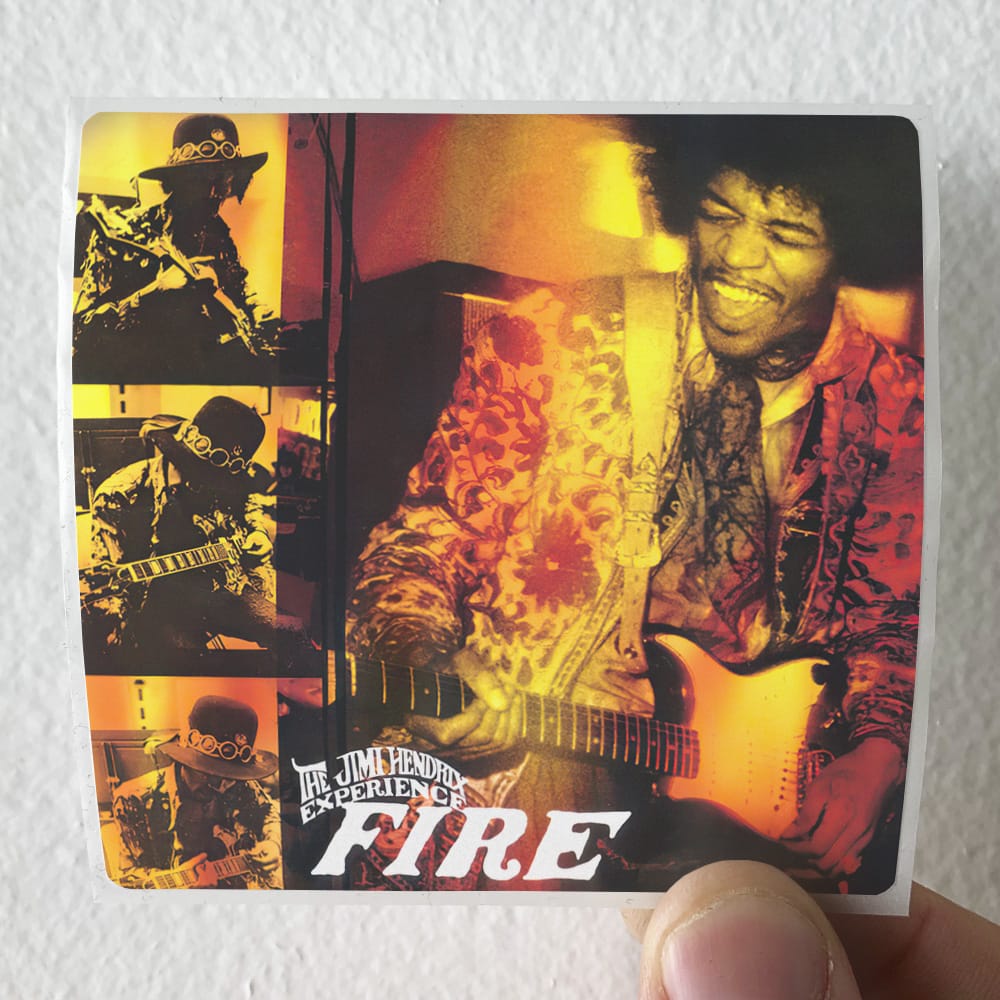 The Jimi Hendrix Experience Fire Album Cover Sticker