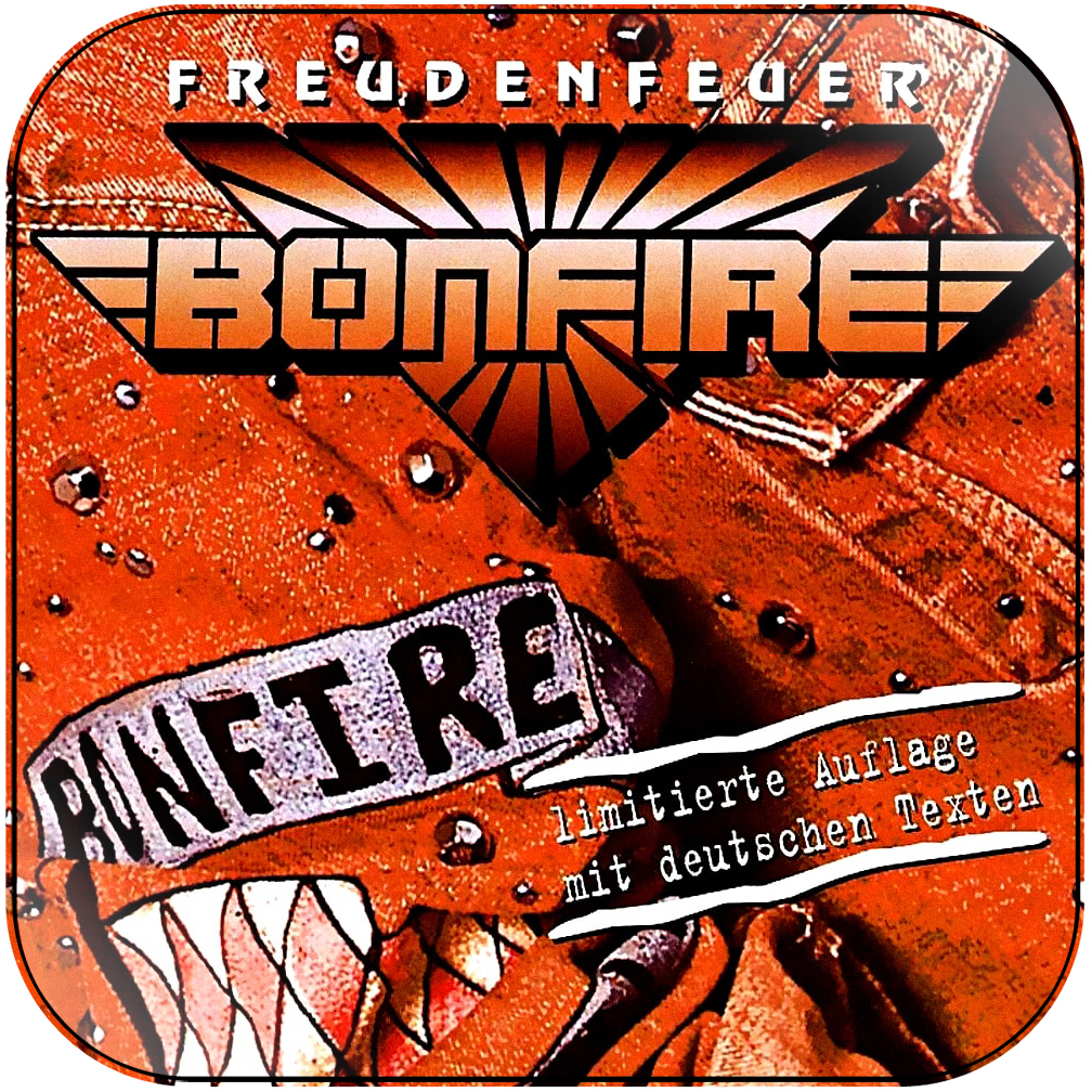 Bonfire Knock Out Album Cover Sticker Album Cover Sticker