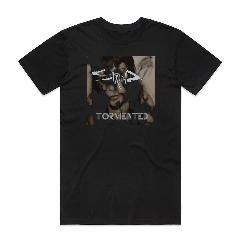 Staind Tormented 1 Album Cover T-Shirt Black