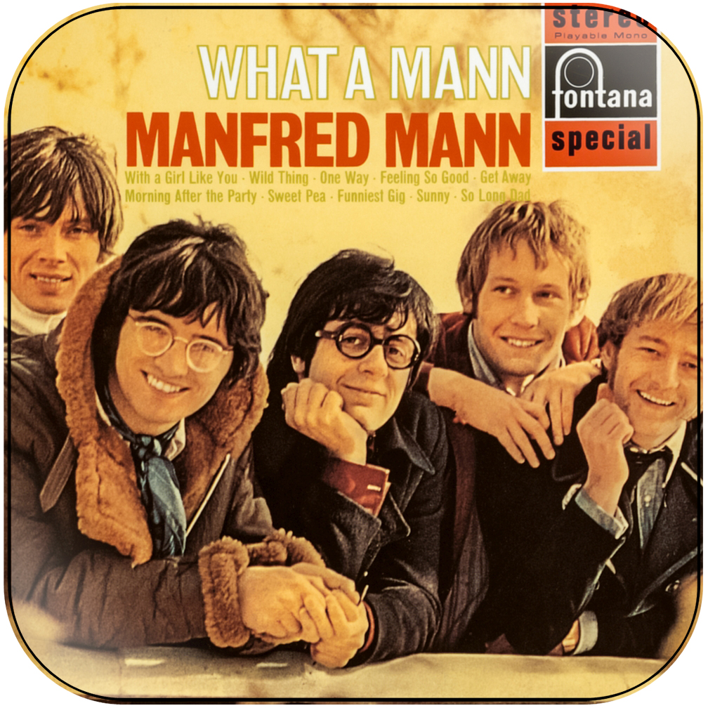 Manfred Mann What A Mann Album Cover Sticker