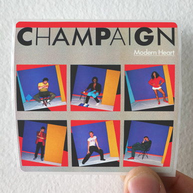 Champaign Modern Heart Album Cover Sticker