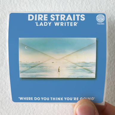 Dire Straits Lady Writer 5 Album Cover Sticker