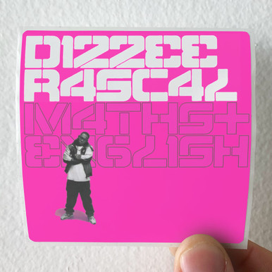 Dizzee Rascal Maths English Album Cover Sticker