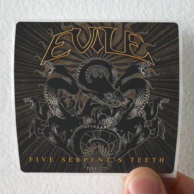 Evile Five Serpents Teeth Album Cover Sticker