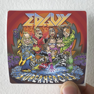 Edguy Superheroes Album Cover Sticker