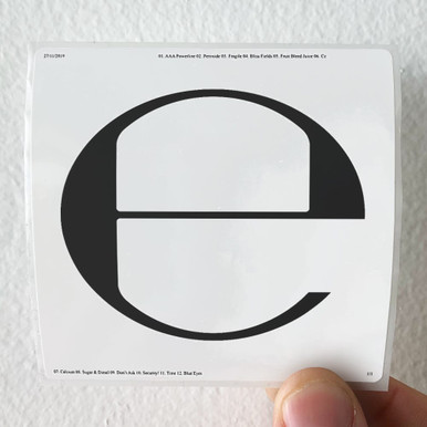 ECCO2K E Album Cover Sticker