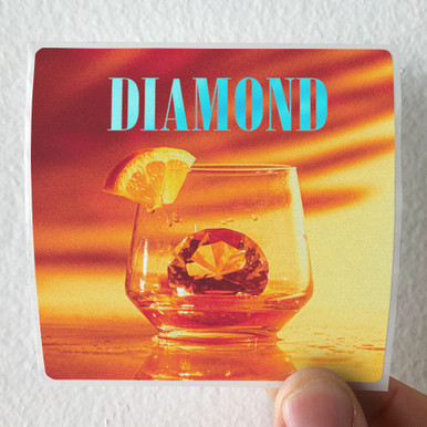 Grayscale Diamond Album Cover Sticker