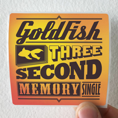 Goldfish Three Second Memory Album Cover Sticker
