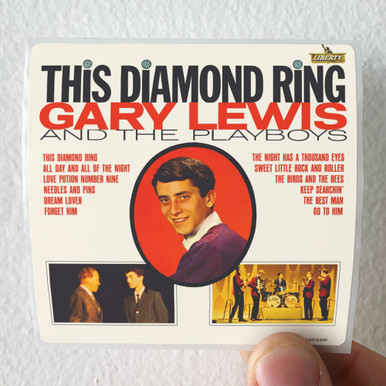 Gary Lewis and The Playboys This Diamond Ring Album Cover Sticker