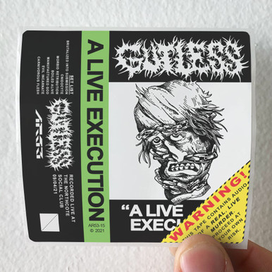 Gutless A Live Execution Album Cover Sticker
