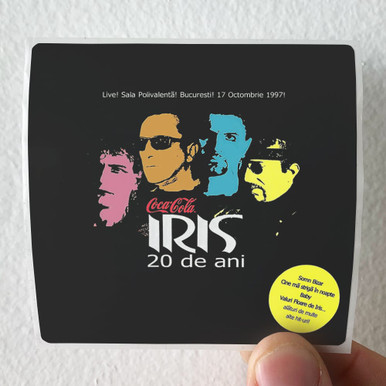 IRIS 20 De Ani Album Cover Sticker