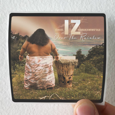 Israel Kamakawiwoole Over The Rainbow Album Cover Sticker