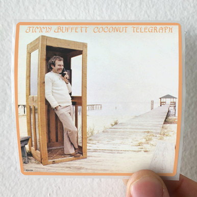 Jimmy Buffett Coconut Telegraph Album Cover Sticker