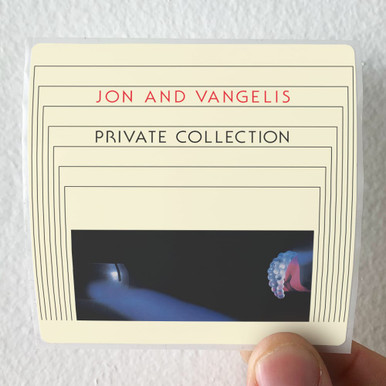 Jon and Vangelis Private Collection Album Cover Sticker