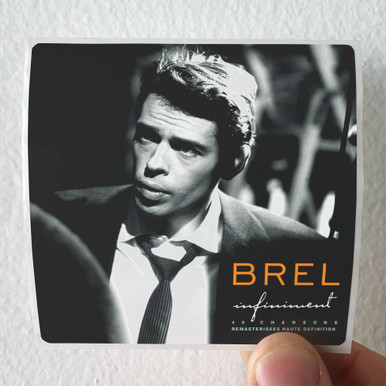Jacques Brel Infiniment Album Cover Sticker