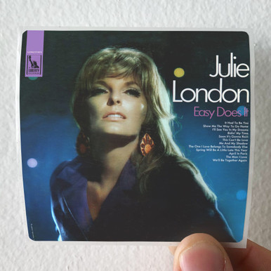 Julie London Easy Does It Album Cover Sticker