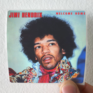 Jimi Hendrix Welcome Home Album Cover Sticker
