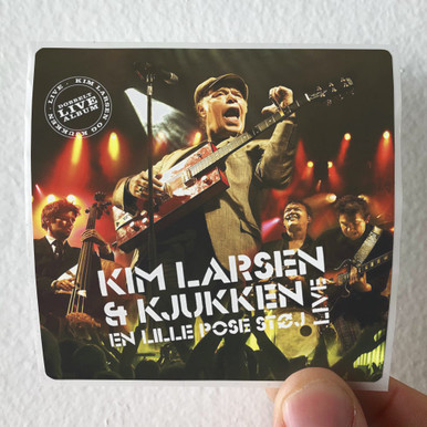 Kim Larsen and Kjukken En Lille Pose Stj Live Album Cover Sticker