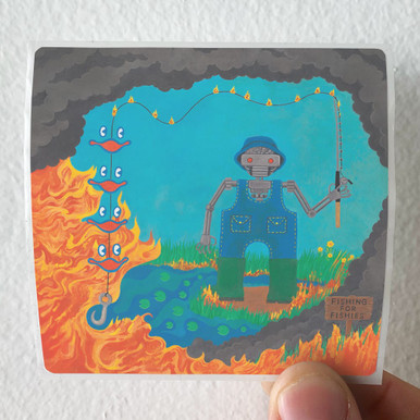 King Gizzard and the Lizard Wizard Fishing For Fishies Album Cover Sticker