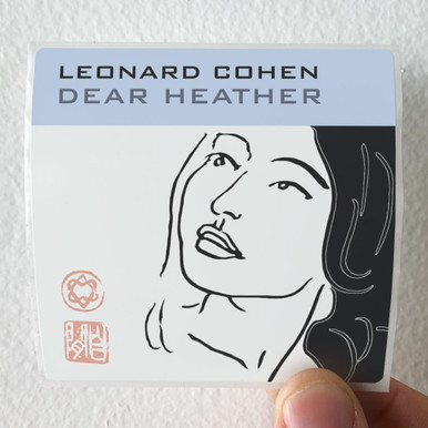 Leonard Cohen Dear Heather Album Cover Sticker