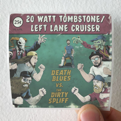 Left Lane Cruiser Death Blues Vs The Dirty Spliff Album Cover Sticker
