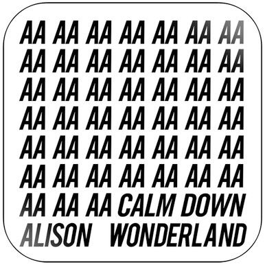 Alison Wonderland Calm Down Album Cover Sticker Album Cover Sticker