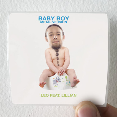 Leo Moracchioli Baby Boy Metal Version Album Cover Sticker