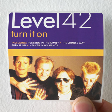 Level 42 Turn It On Album Cover Sticker