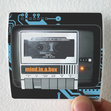 mind in a box Retro Album Cover Sticker