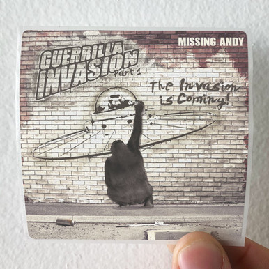 Missing Andy Guerrilla Invasion Pt 1 Album Cover Sticker