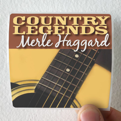 Merle Haggard Country Legends Album Cover Sticker