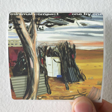 Minimal Compact One By One Album Cover Sticker