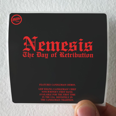 Nemesis The Day Of Retribution Album Cover Sticker