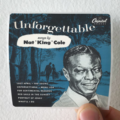 Nat King Cole Unforgettable Album Cover Sticker