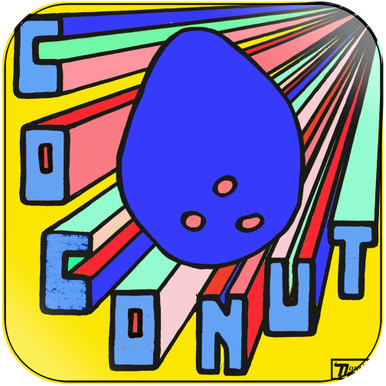 Archie Bronson Outfit Coconut Album Cover Sticker Album Cover Sticker