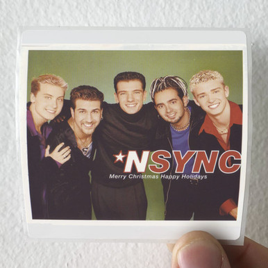 NSYNC Merry Christmas Happy Holidays 1 Album Cover Sticker
