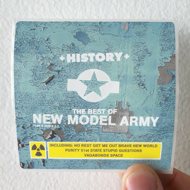 New Model Army History The Singles 85 91 Album Cover Sticker