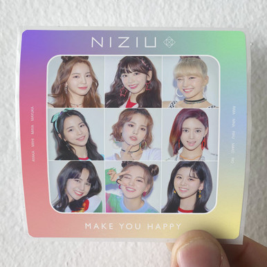 NiziU Make You Happy Album Cover Sticker