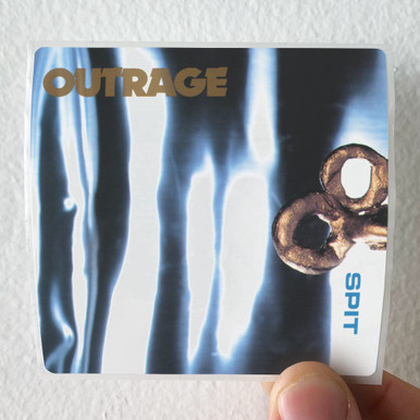 Outrage Spit Album Cover Sticker