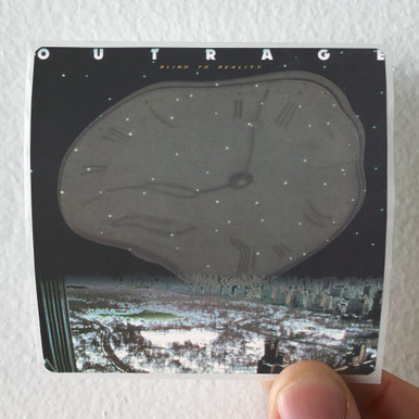 Outrage Blind To Reality Album Cover Sticker