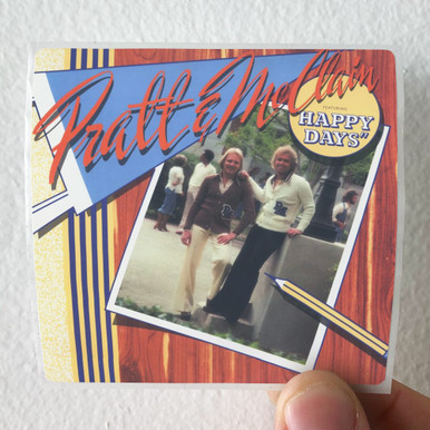 Pratt and McClain Pratt Mcclain Featuring Happy Days Album Cover Sticker