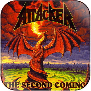 Attacker The Second Coming Album Cover Sticker Album Cover Sticker