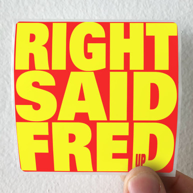 Right Said Fred Up Album Cover Sticker