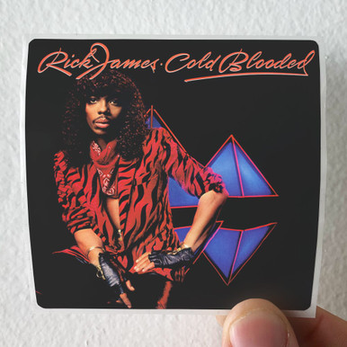 Rick James Cold Blooded Album Cover Sticker