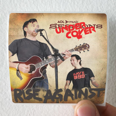 Rise Against Aol Undercover Album Cover Sticker