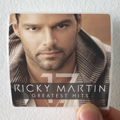 Ricky Martin 17 Greatest Hits Album Cover Sticker