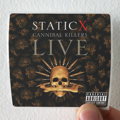 Static-X Cannibal Killers Live Album Cover Sticker