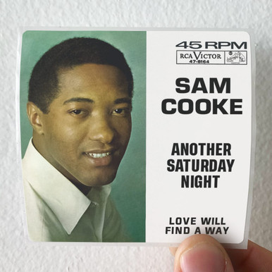 Sam Cooke Another Saturday Night Album Cover Sticker