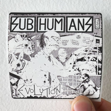 Subhumans Evolution Album Cover Sticker